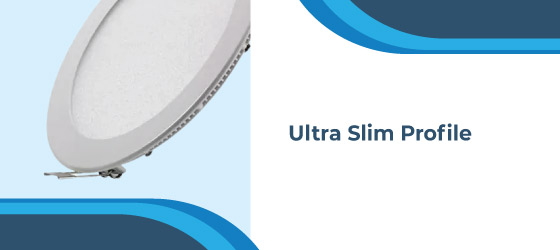 Pack of 10 240mm Round LED Panel Lights / Downlights