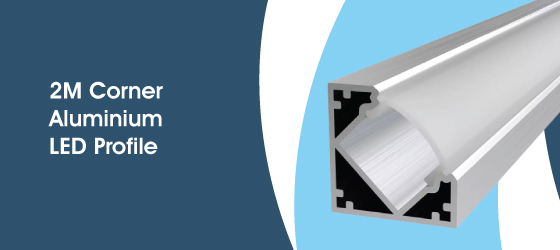 Corner Aluminium Profile For LED Strip Lights, 45 degree