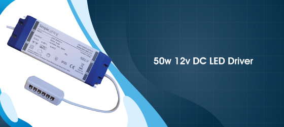 Mains wirable 50w LED Driver, with 6 way distributor.