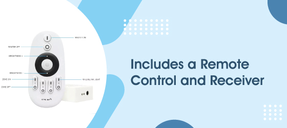 LED Dimmer Remote Control and Receiver Module - Battery Powered