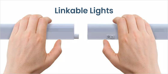 Linkable LED Under Cabinet Light Fitting | Simple Lighting