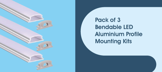 Bendable LED Aluminium Profile Mounting Kits