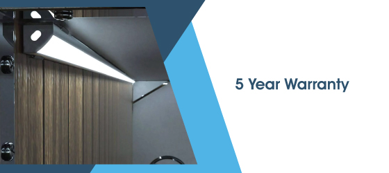 Pack of 3 Corner Aluminium LED Profiles, 2M - Angled 45 Degree