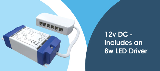 Pack of 3 Sirius Grace LED Over/Under-Cabinet Lights with 8w LED Driver