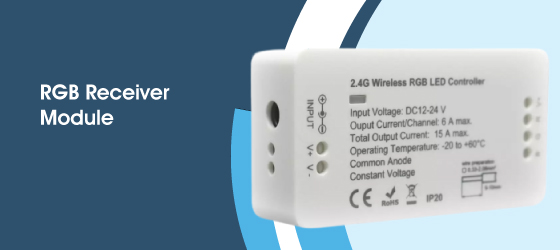 Four Zone RGB LED Controller Module, 12 or 24v DC Power