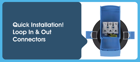 Pack of 50 Matt Black Fire Rated Downlights